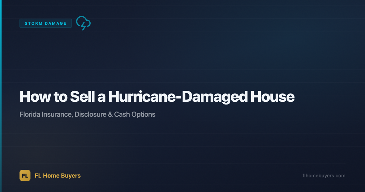 Sell a Hurricane-Damaged House in Florida (2026)